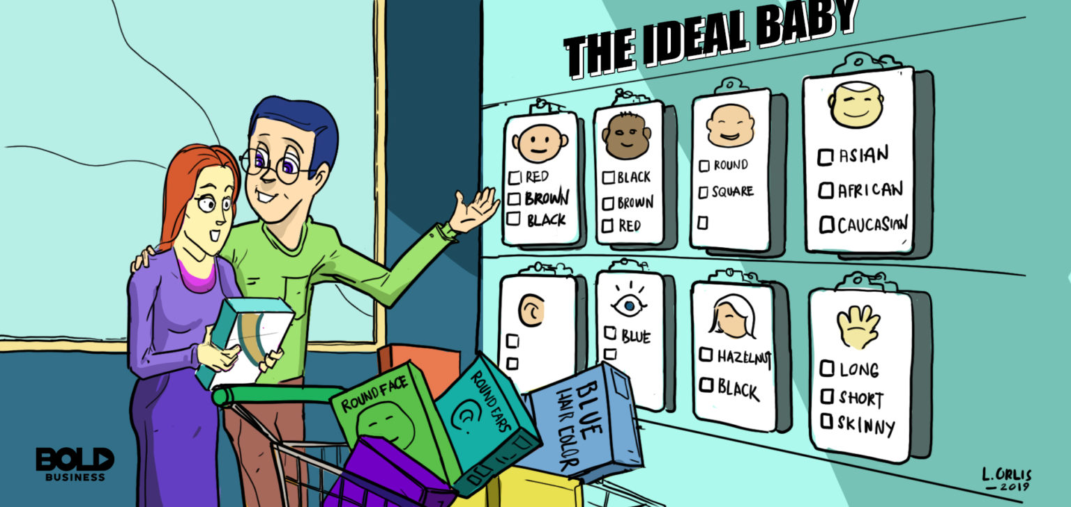 Genetic Engineering Offers Power To Genetically Modify Our Kids Cartoon